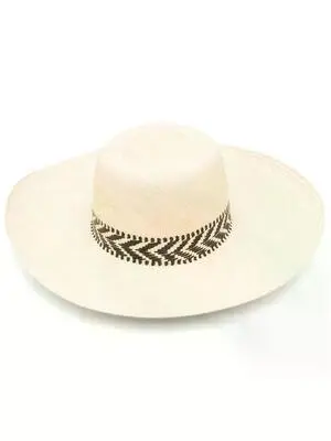 Borsalino Interwoven Panama Hat - Neutrals