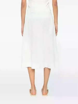 Herno Textured Belted Midi Skirt