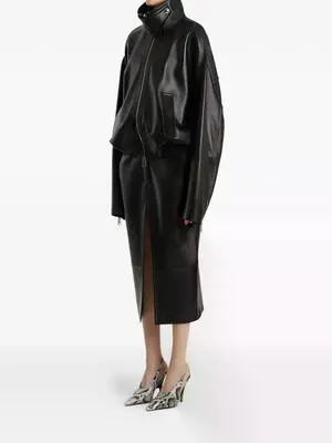 Khaite Hammett Nappa Leather Bomber Jacket