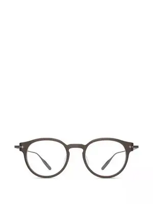 Barton Perreira Eugene Geometric-frame Glasses - Brown