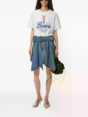 Loewe Belted Cargo Mini Skirt - Blue