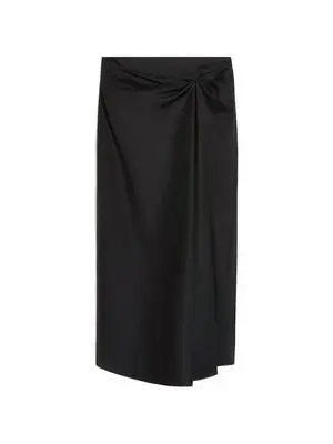 Max Mara Knot-detail Midi Skirt