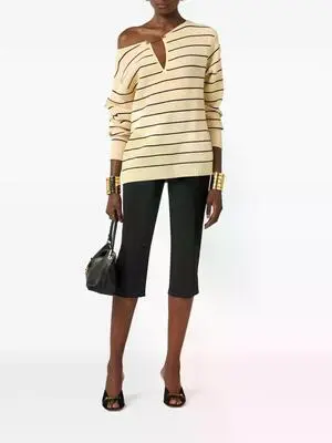 Elisabetta Franchi Striped Knit Pullover