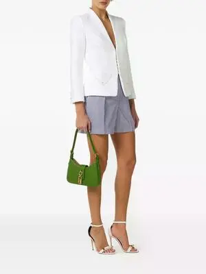 Elisabetta Franchi Striped Logo Detail Shorts - Blue
