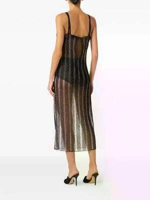 Elisabetta Franchi Open-work Strappy Midi Dress