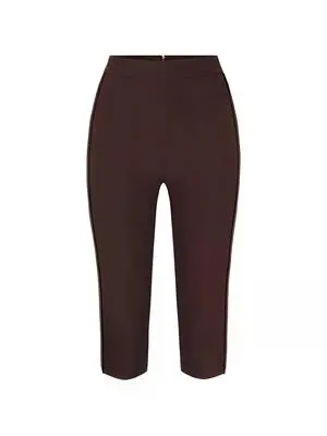 Elisabetta Franchi Capri Trousers With Satin Inserts