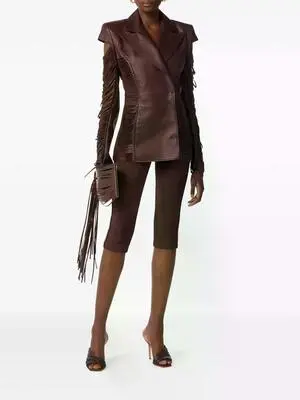 Elisabetta Franchi Capri Trousers With Satin Inserts