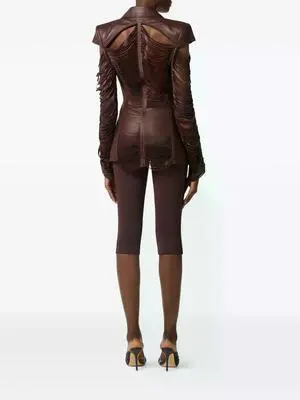 Elisabetta Franchi Capri Trousers With Satin Inserts