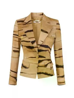 Elisabetta Franchi Tiger-print Blazer