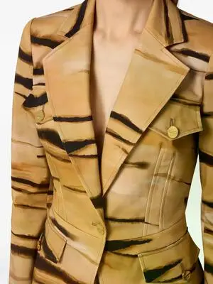 Elisabetta Franchi Tiger-print Blazer