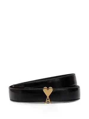AMI Paris De Coeur Buckle Belt - Black