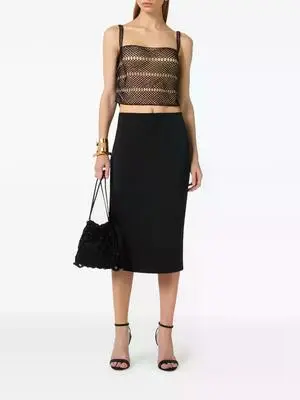 Elisabetta Franchi Open-work Band Top