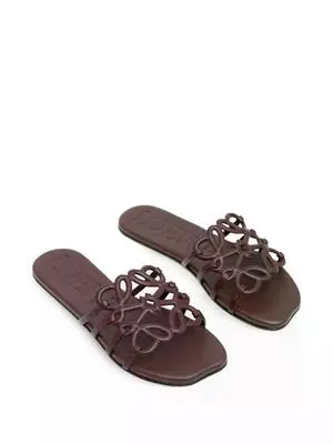 Loewe Cut-out Strap Sandals - Red