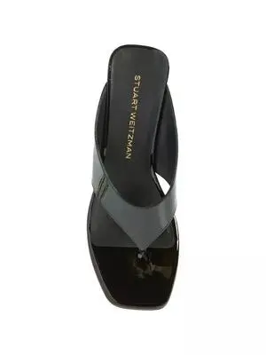STUART WEITZMAN Thong Wedge Sandals - Black