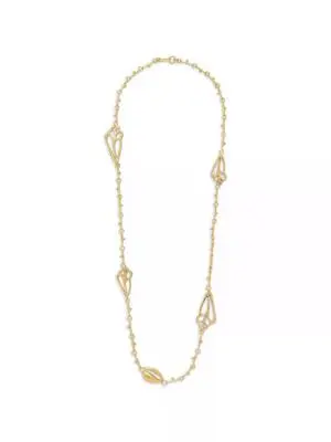 Ulla Johnson Shell Charm Long Necklace - Gold