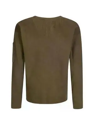C.P. COMPANY Sea Island Crew Neck Sweater With Lens Detail