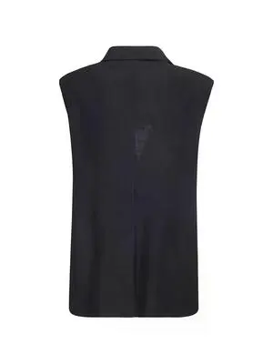 Tagliatore Bernice Double-breasted Waistcoat - Black