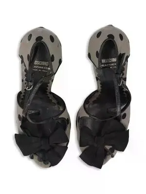 Moschino Polka-dot Peep Toe Sandals