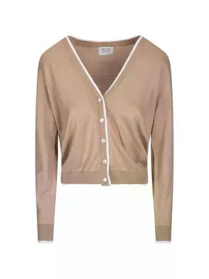 BE YOU Ribbed V-neck Cardigan