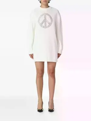 Moschino Embellished Peace Dress