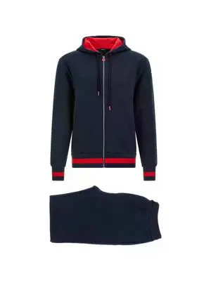 Kiton Contrast-band Tracksuit - Blue