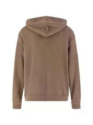 Brunello Cucinelli Embroidered Zip Hoodie - Brown