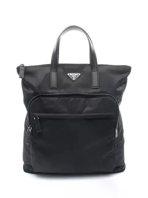 Prada Re-nylon And Saffiano Leather Backpack