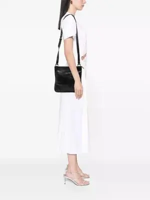 Gucci Embossed Leather Horsebit Crossbody Bag