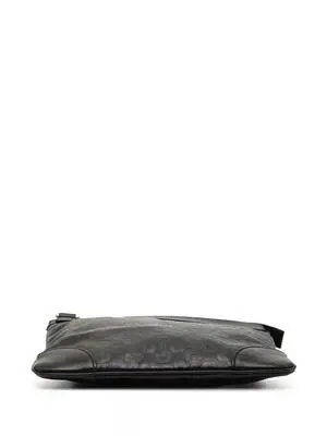 Gucci Embossed Leather Horsebit Crossbody Bag