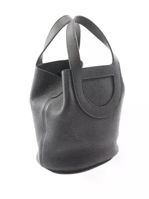 Hermès 2022 Clemence And Swift In The Loop 18 Handbag - Black