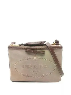 Prada Canapa Logo Jacquard Crossbody Bag 2010-2026