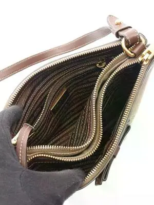 Prada Canapa Logo Jacquard Crossbody Bag 2010-2026