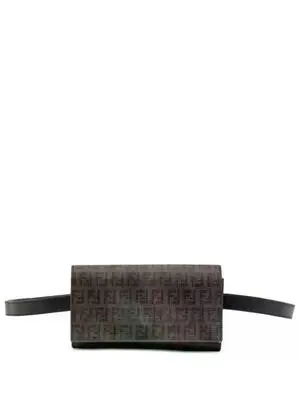Fendi Silver Tone Belt Bags For Women