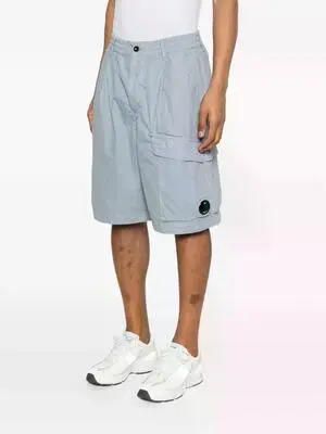 C.P. COMPANY Micro-reps Cargo Cotton Shorts - Blue