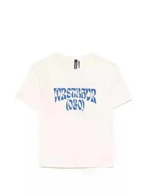 WRSTBHVR Logo-print T-shirt - Neutrals