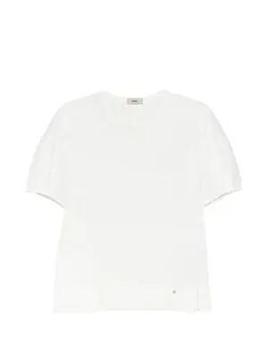 Herno Pleated Short-sleeve T-shirt - White
