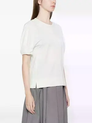 Herno Pleated Short-sleeve T-shirt - White