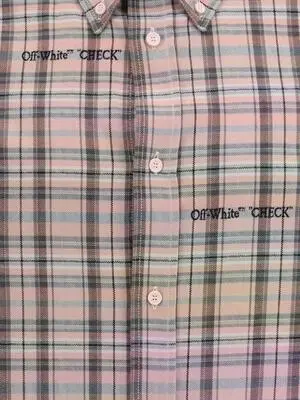 Off-White Checked Flannel Shirt