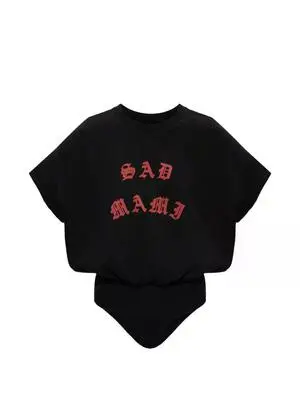 WILLY CHAVARRIA Short Sleeve Graphic Print Bodysuit
