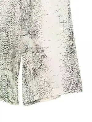 NUDE Animal-print Wide-leg Trousers