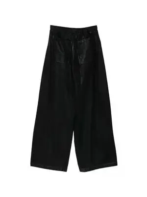 JULIUS Dk Wide Leg Trousers - Black