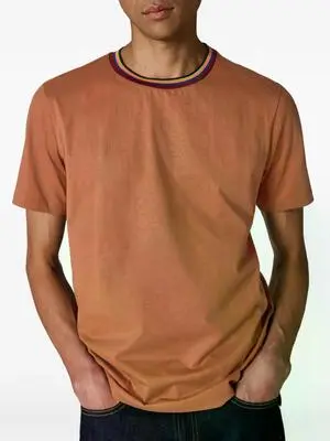 Paul Smith Striped-collar T-shirt