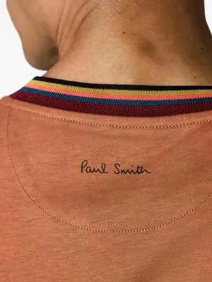 Paul Smith Striped-collar T-shirt