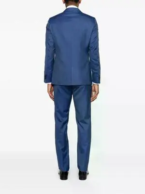 Caruso Double-breasted Suit - Blue