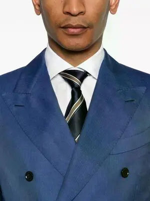 Caruso Double-breasted Suit - Blue