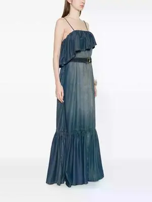Pinko Denim Maxi Dress