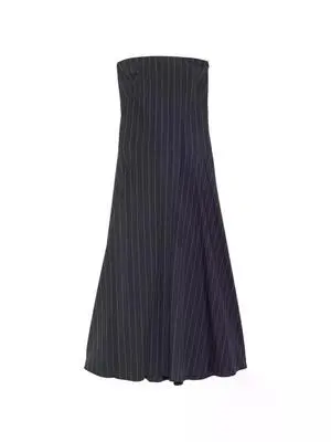 ST. AGNI Rouleau Striped Maxi Dress