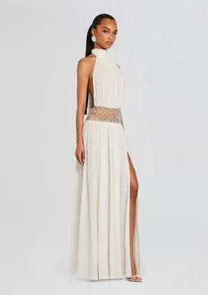Retrofete Kreeli Embellished Gown - White