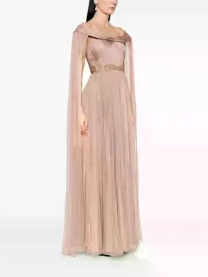 M.MARQUISE Off-shoulder Embellished Maxi Dress
