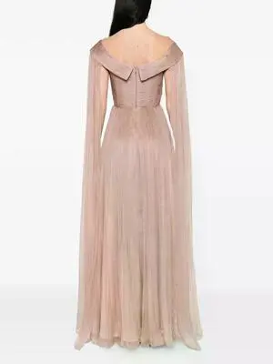 M.MARQUISE Off-shoulder Embellished Maxi Dress